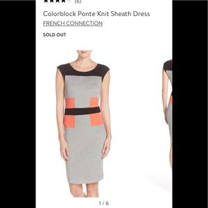 French Connection | Dresses | French Connection Colorblock Ponte Knit ...